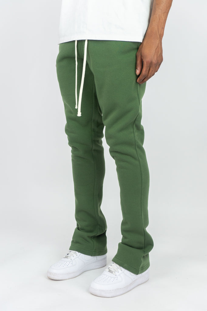 475 Fleece Stacked Sweatpants - Olive – Rebel Minds