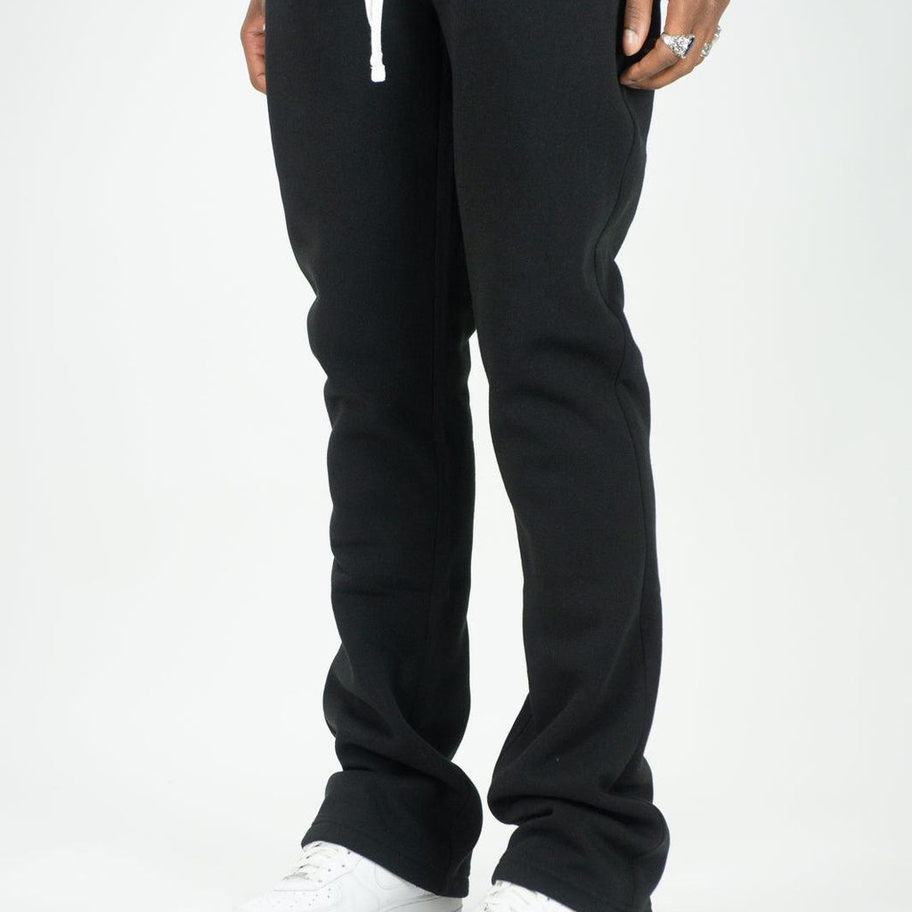 475 Fleece Stacked Sweatpants - Black – Rebel Minds